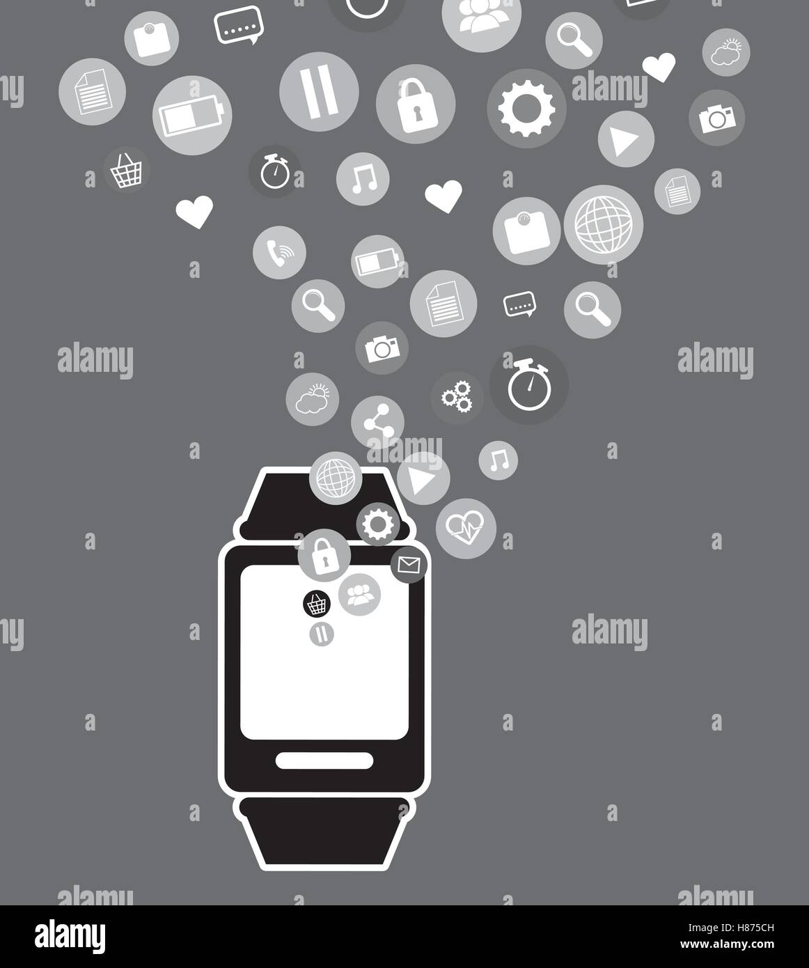 Wearable mobile technology Stock Vector Image & Art - Alamy