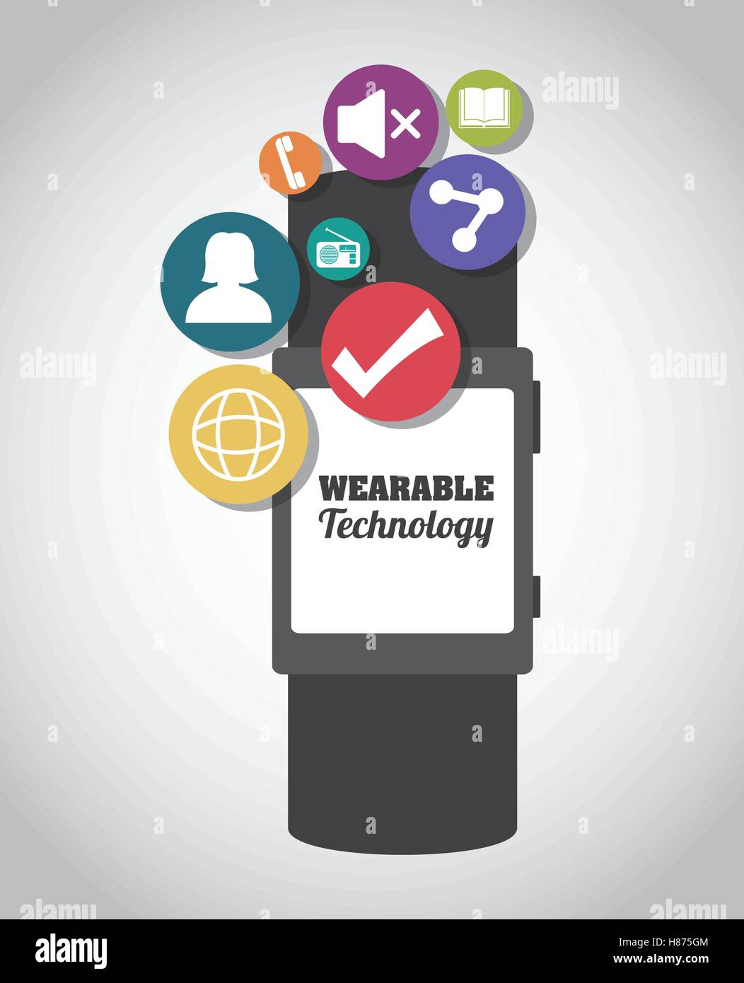 Wearable mobile technology Stock Vector Image & Art - Alamy