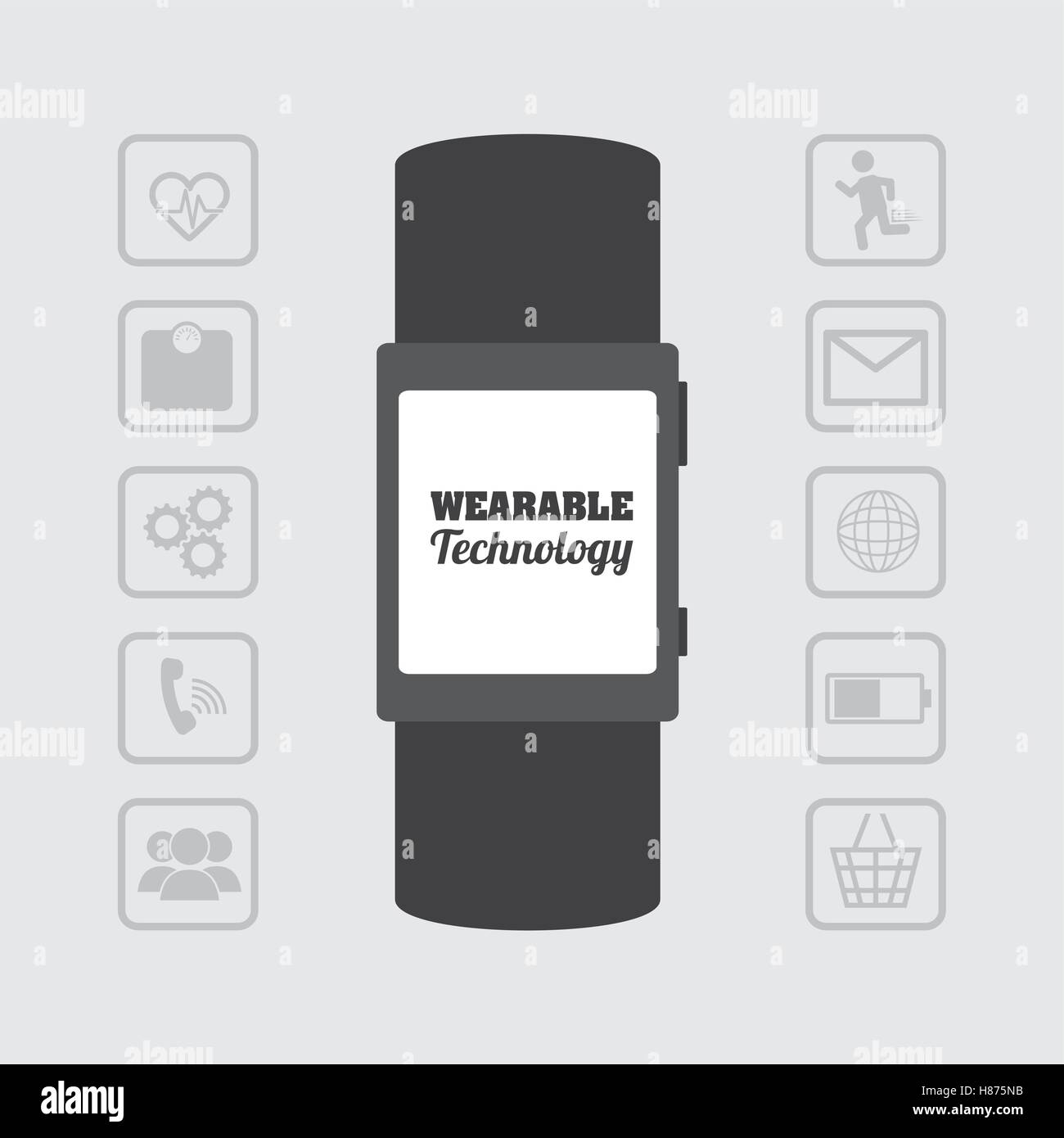 Wearable mobile technology Stock Vector Image & Art - Alamy
