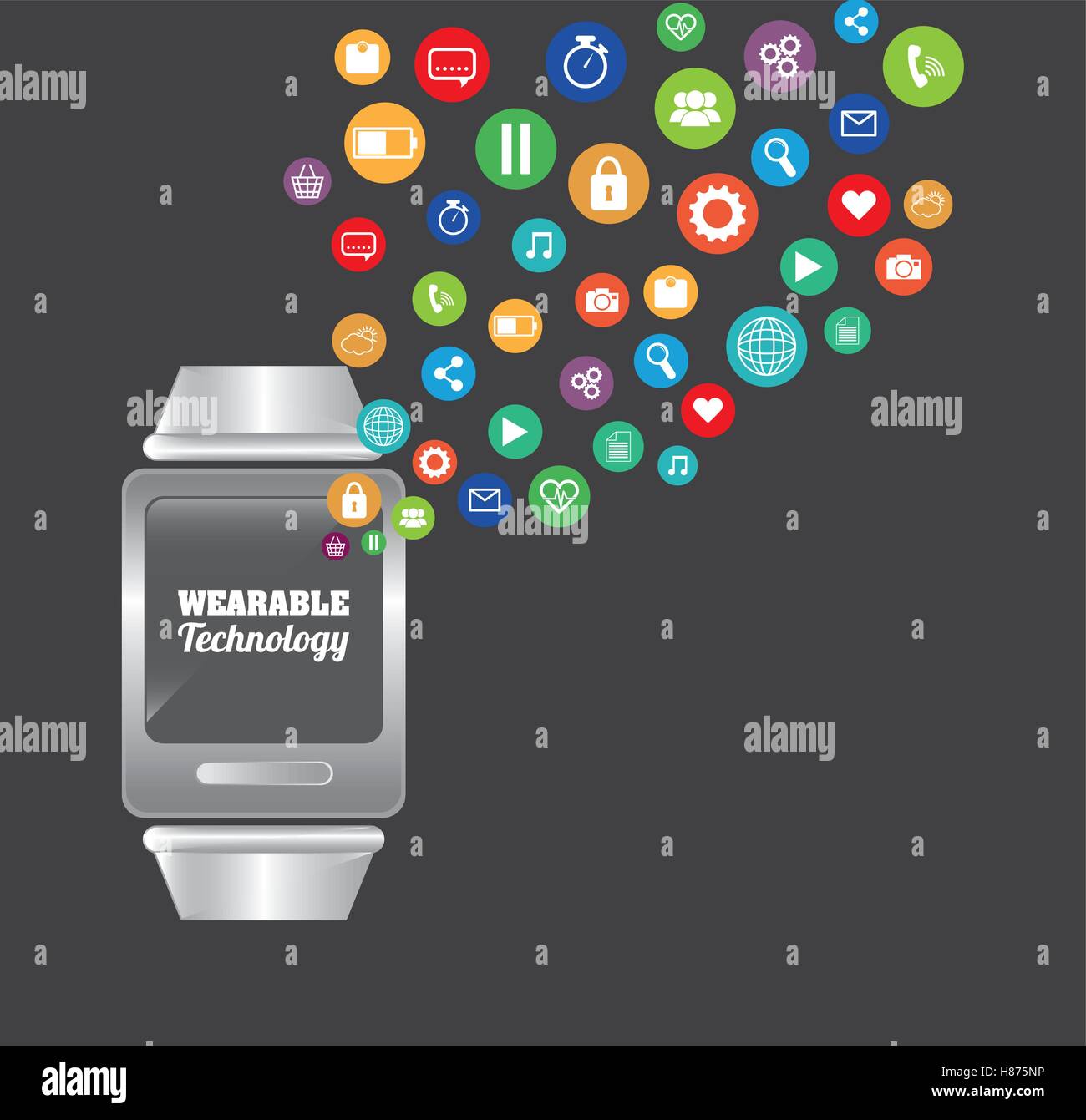 Wearable mobile technology Stock Vector Image & Art - Alamy