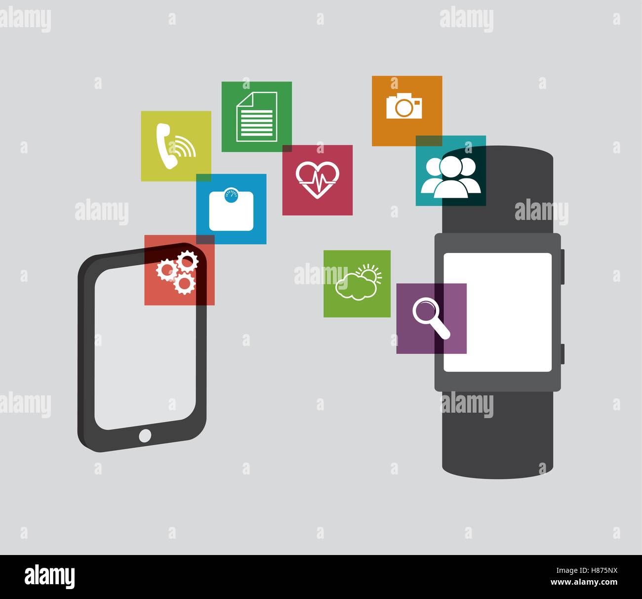 Wearable mobile technology Stock Vector Image & Art - Alamy