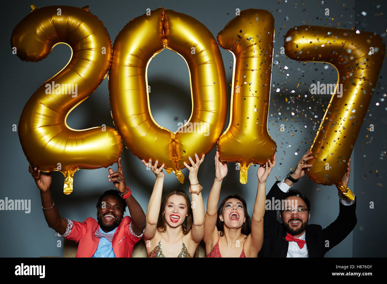 New Year party Stock Photo - Alamy