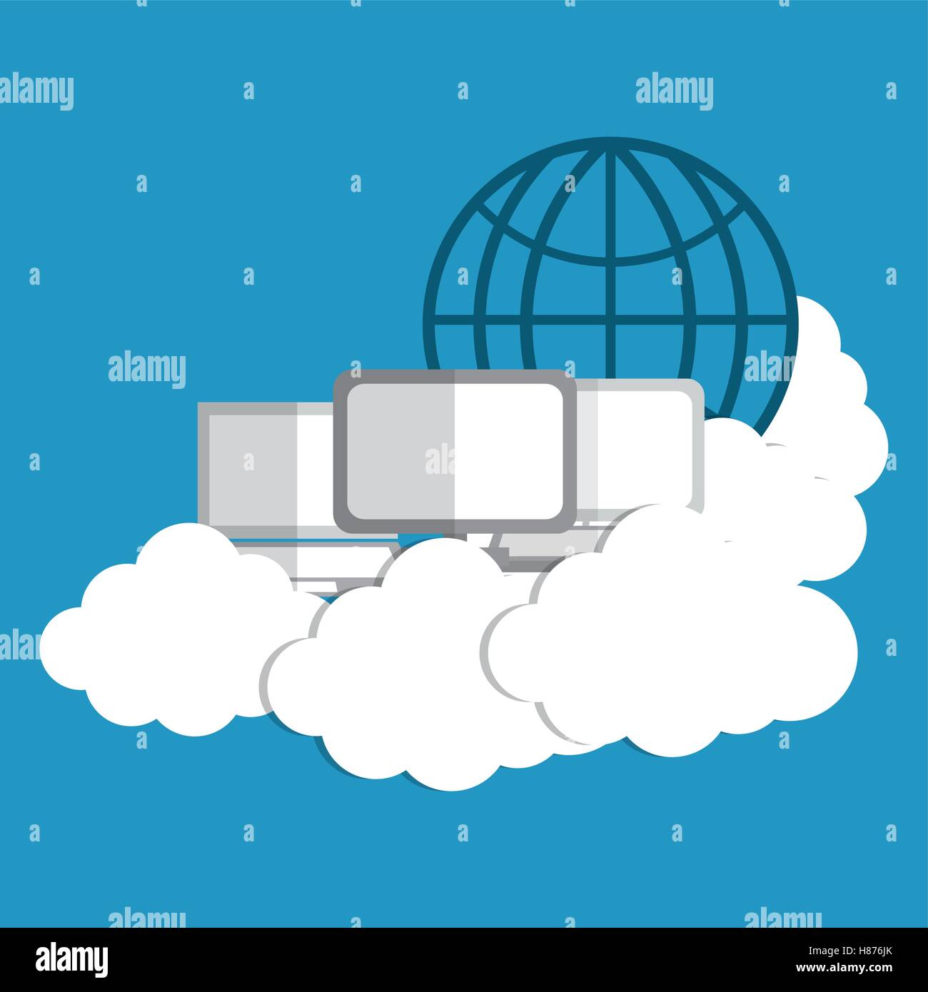 Cloud Computing Technology Stock Vector Image And Art Alamy