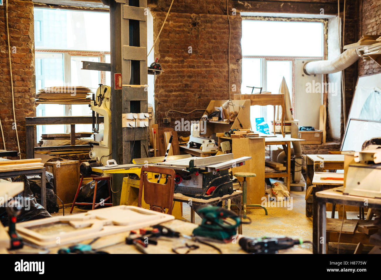 Workplace of cabinetmaker Stock Photo - Alamy