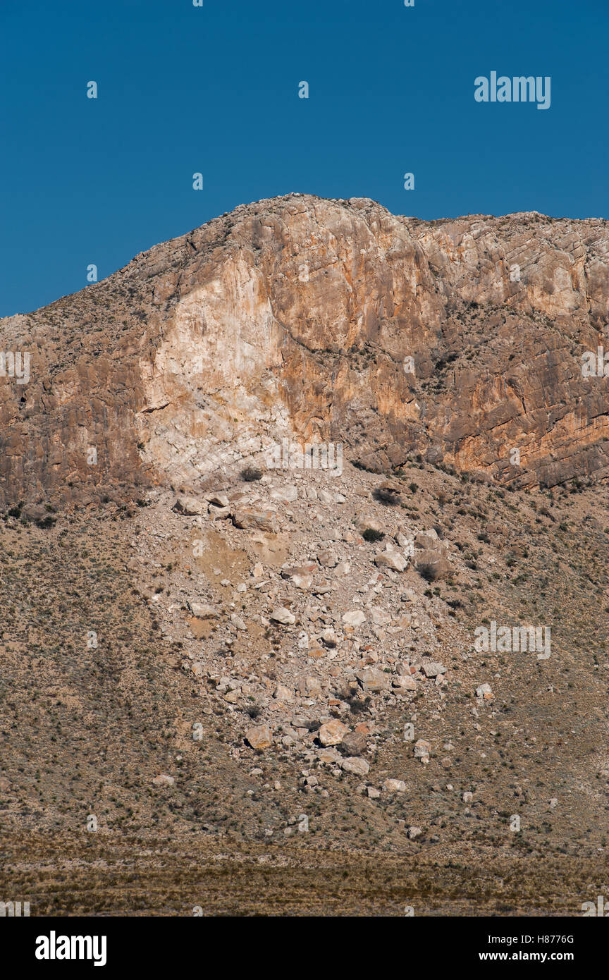Rock slide, Big Bend National Park, Texas Stock Photo - Alamy