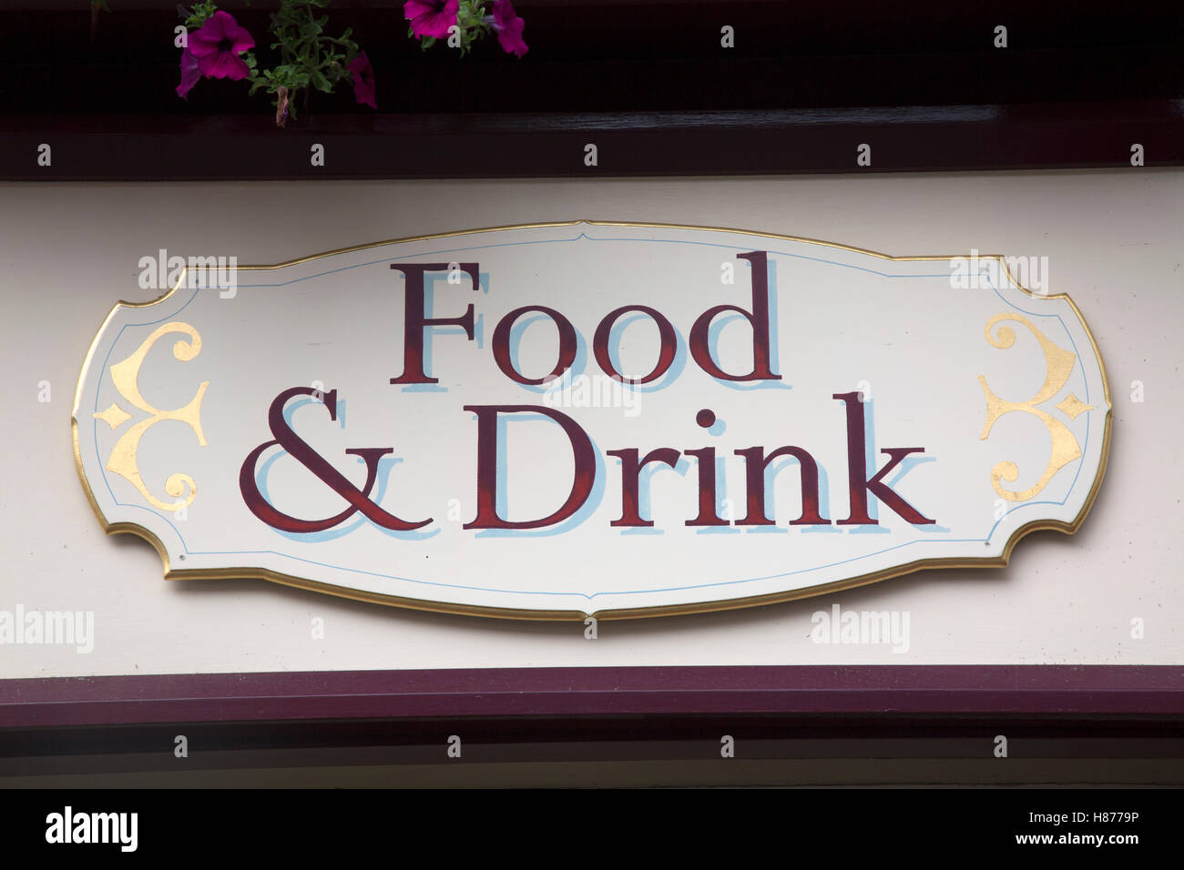 Food and Drink Sign, Kenmare, Ireland Stock Photo - Alamy