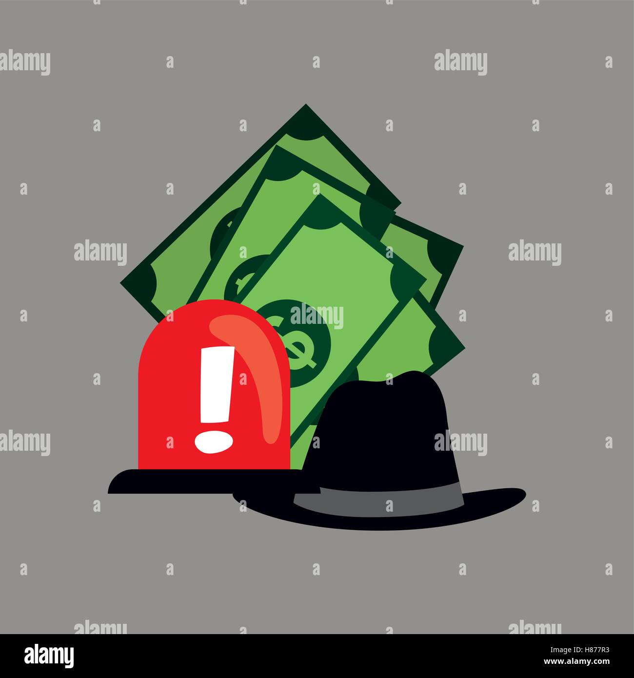 Checking money for counterfeit Stock Vector Images - Alamy