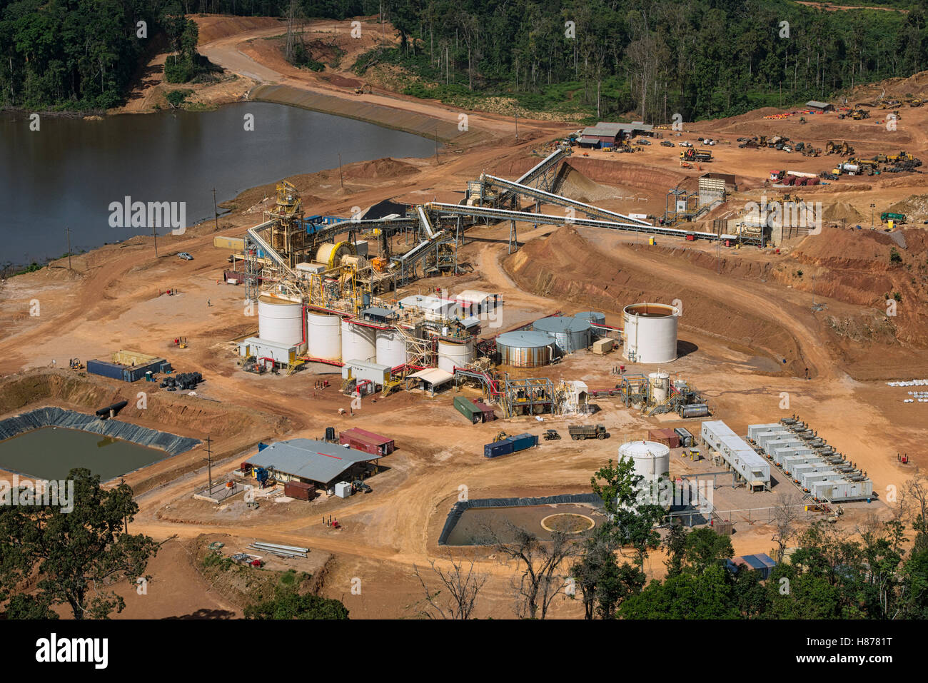 Gold mine, Aurora Mine, Guyana Stock Photo - Alamy