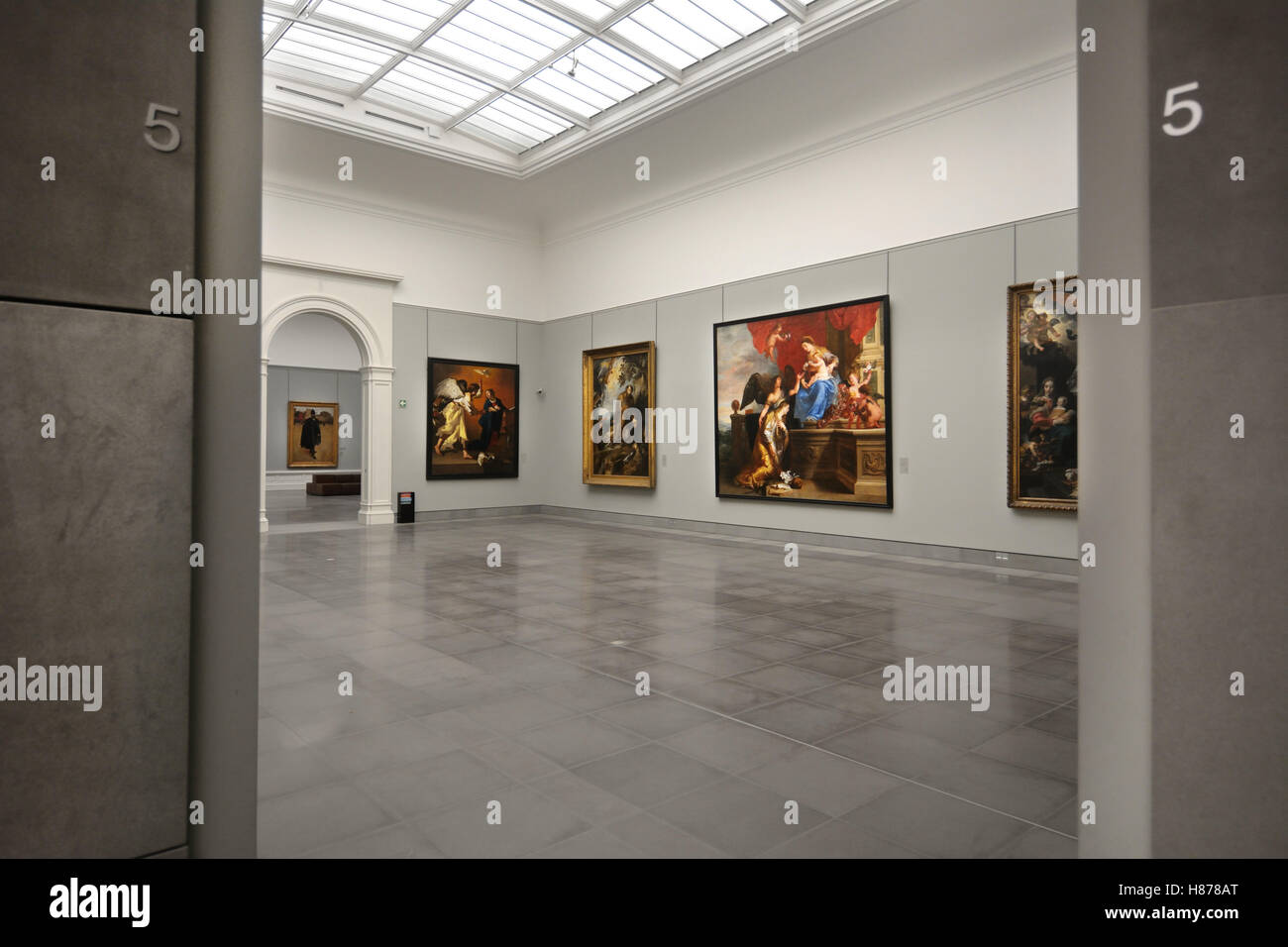 Belgium, Ghent (Gent), interior of the Museum of Fine Arts (Museum voor ...