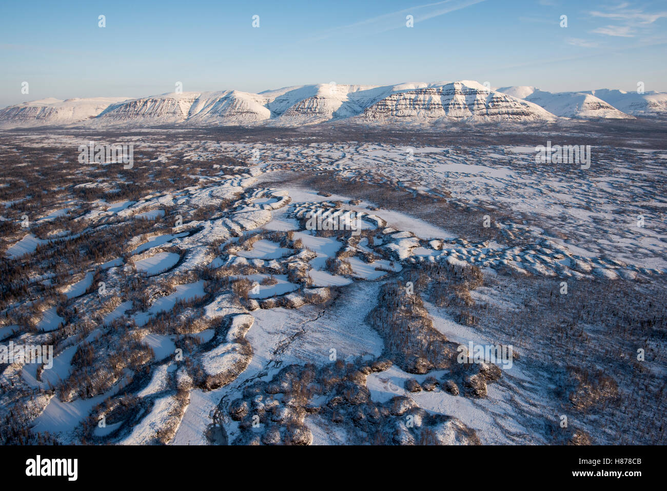 Plateau and mountains, Putorana Plateau, Siberia, Russia Stock Photo ...