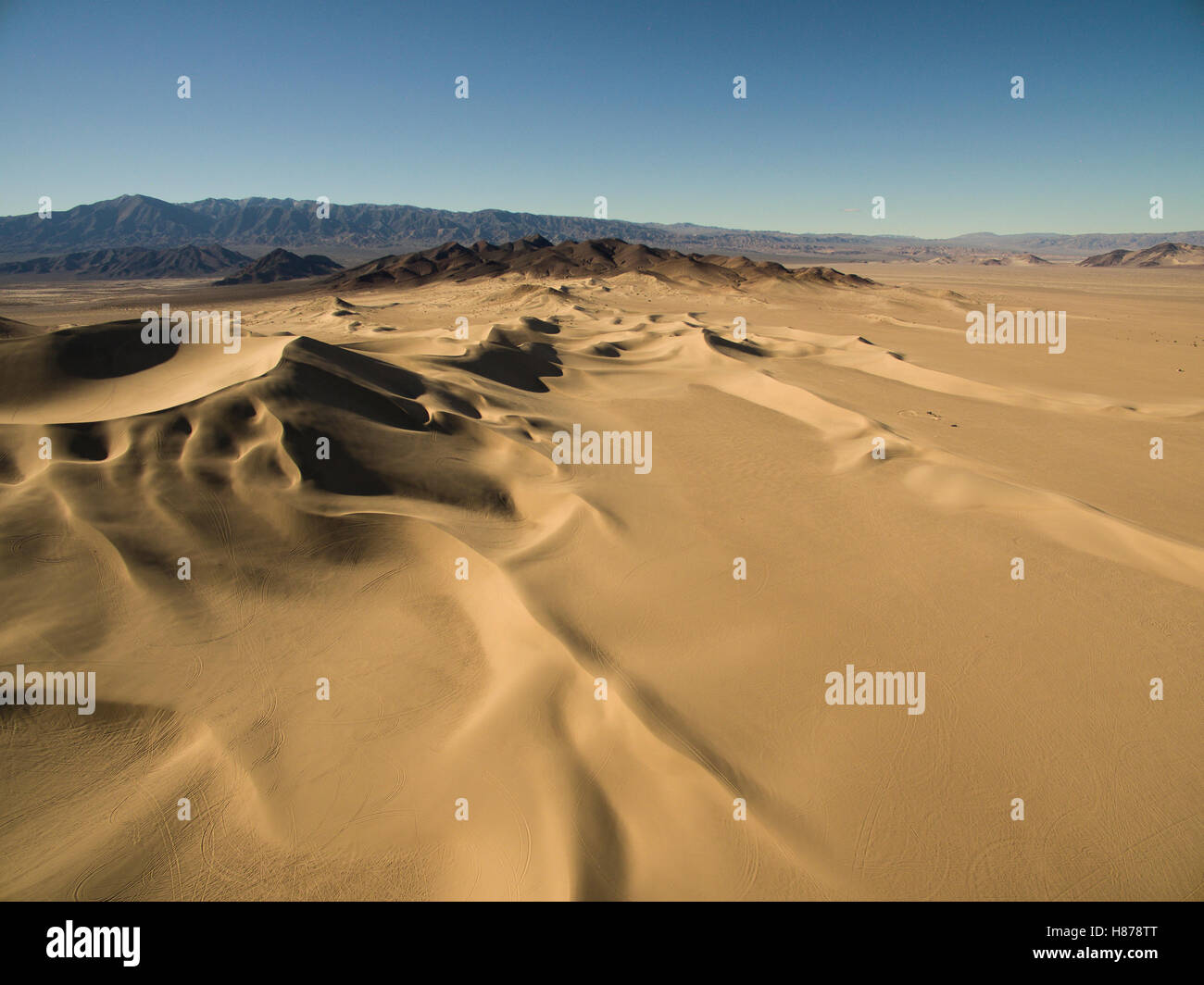 Sand dunes, Dumont Dunes Off-Highway Vehicle Area, California Stock ...