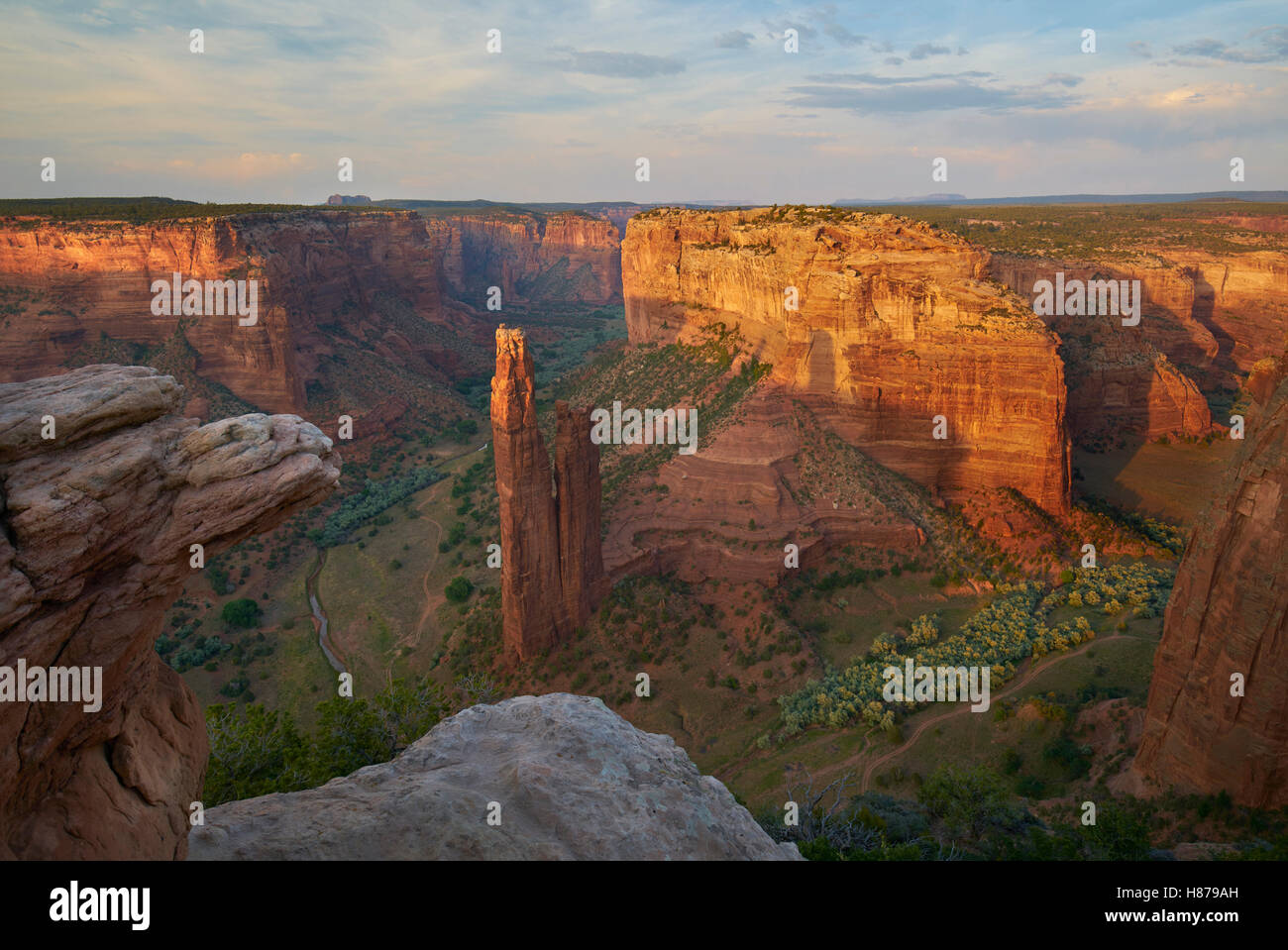Spider Rock, Canyon de Chelly National Monument, Arizona Stock Photo ...
