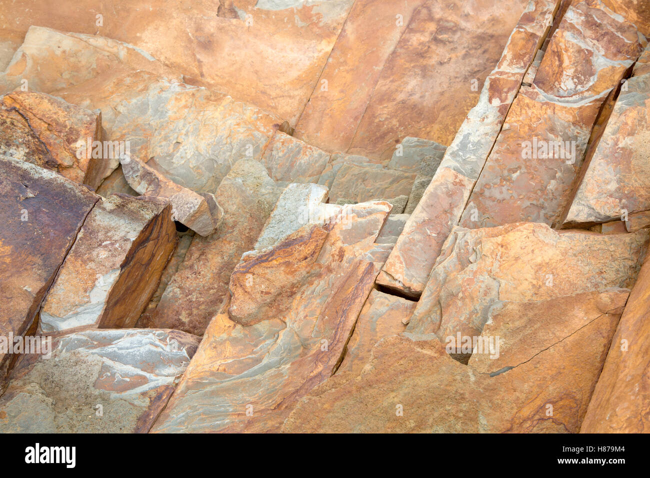 Rock Background, Waymont Beach, Ballyferriter, Slea Head, Dingle, Kerry ...