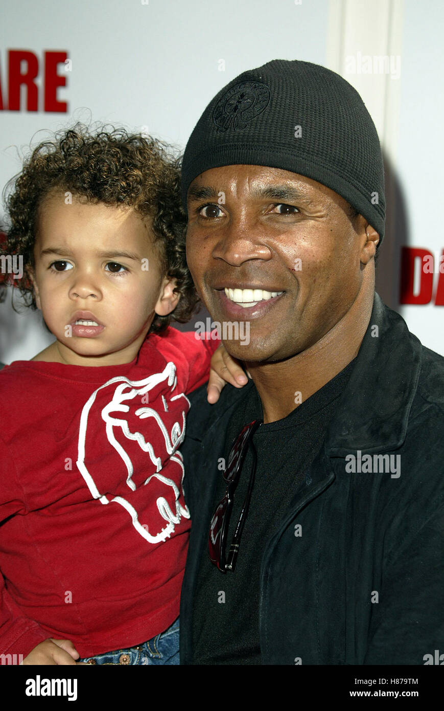 SUGAR RAY LEONARD & DAUGHTER DADDY DAY CARE FILM PREMIERE MANN NATIONAL ...