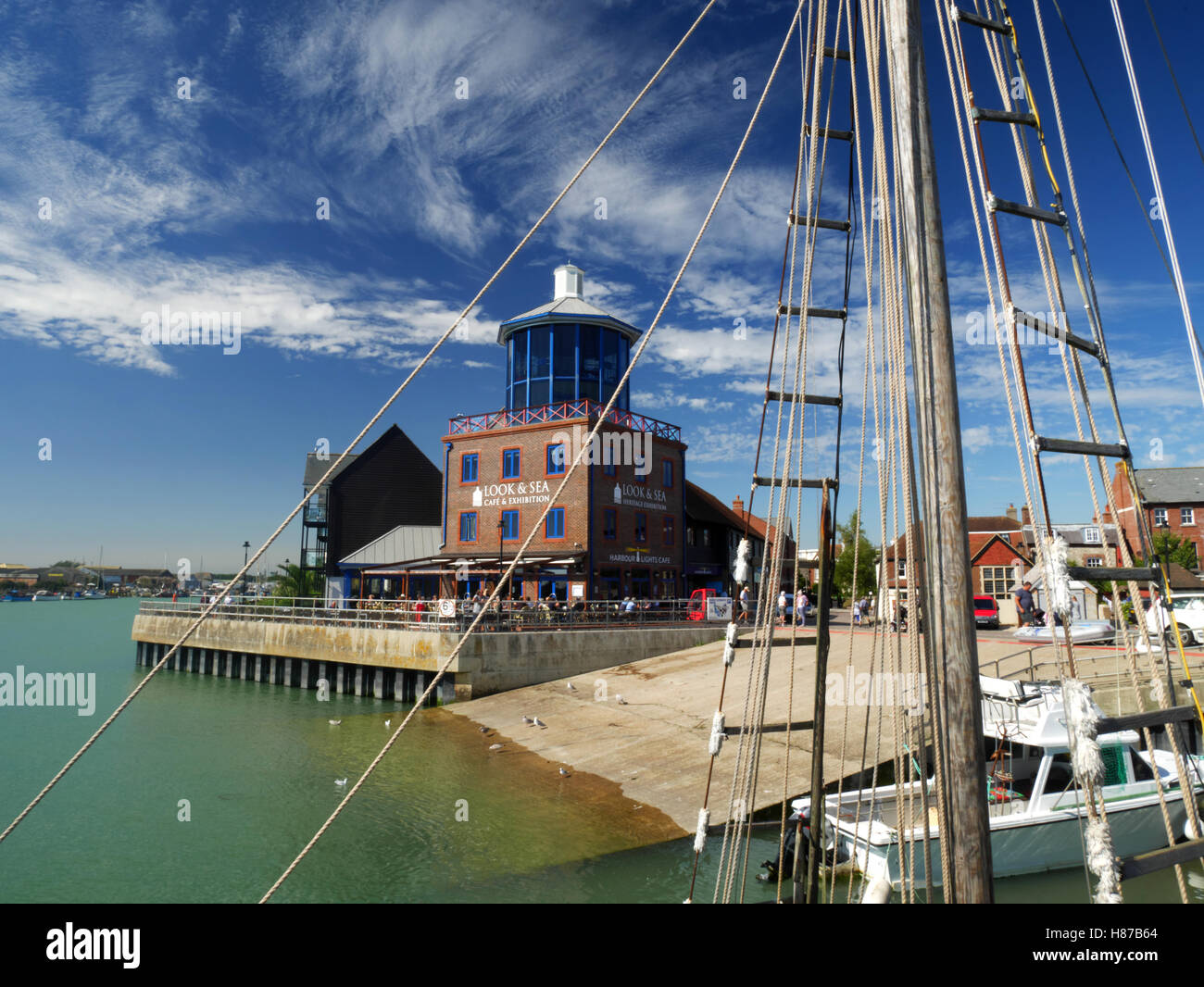 The River Arun and the Look and Sea Centre at Littlehampton, West ...