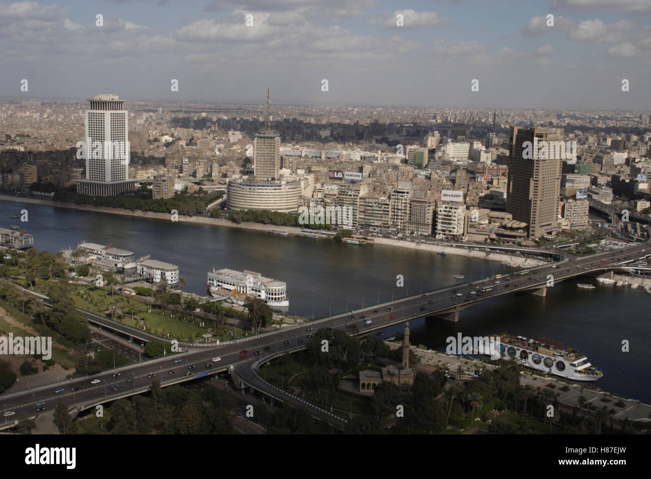 Cairo from cairo tower, Cairo; Egypt Stock Photo - Alamy