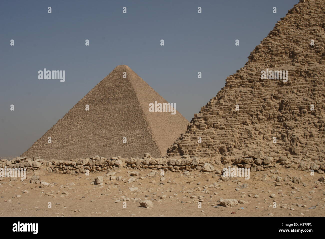 The Great and middle pyramid Stock Photo - Alamy