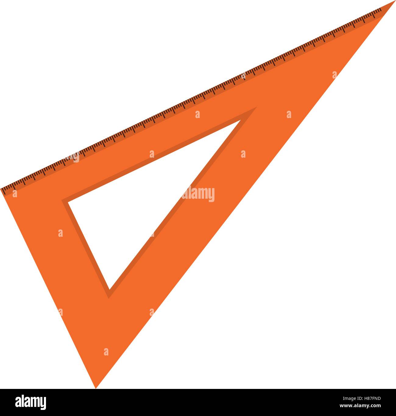 orange squad ruler icon over white background. vector illustration ...