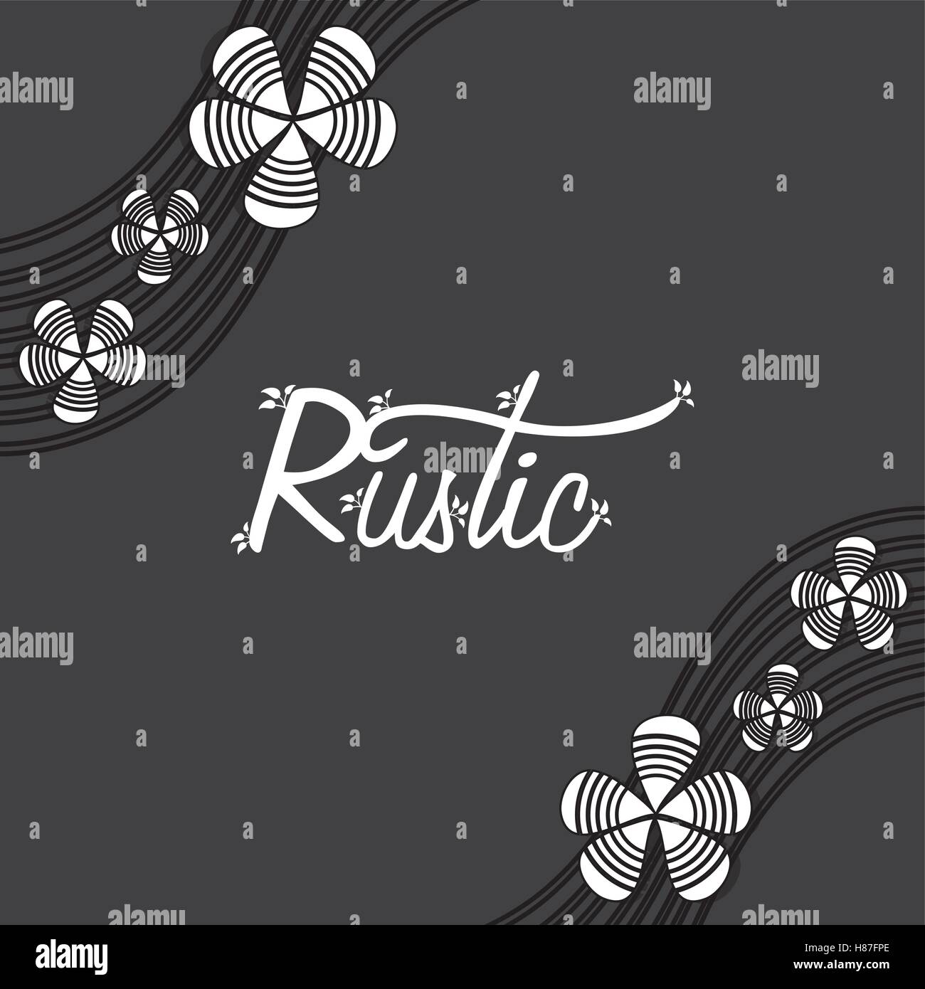 Rustic decorative style Stock Vector Image & Art - Alamy