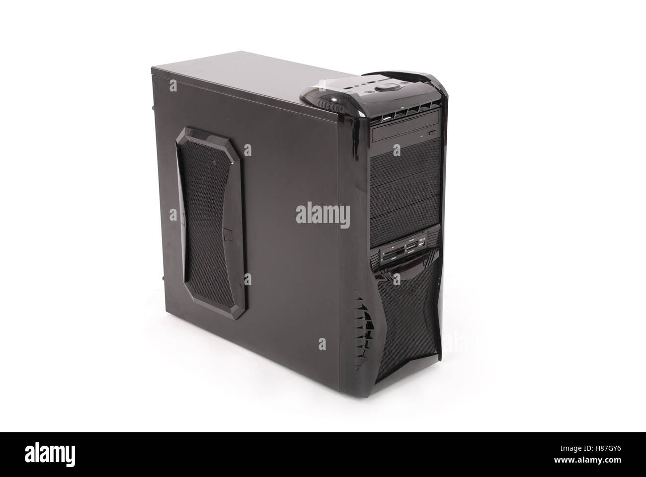 Personal computer. Isolated on white background black soft shadow Stock ...