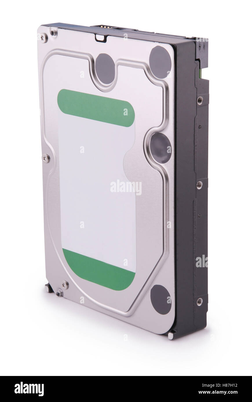Computer hard disk isolated on white background. Clipping path inside Stock Photo - Alamy