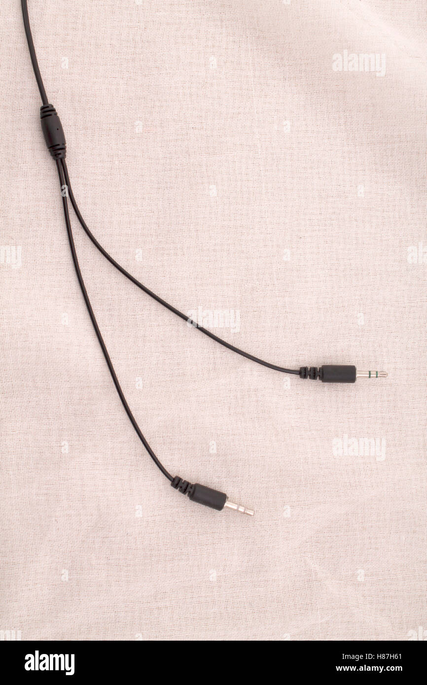 Black power connector isolated on background Stock Photo - Alamy