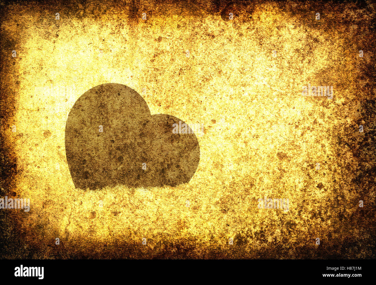 Vintage photo of heart shape on textured background Stock Photo - Alamy