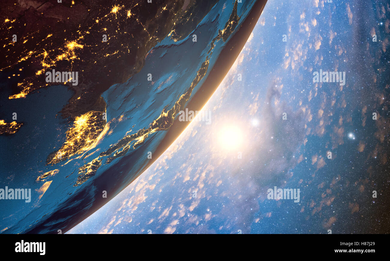 3D rendering of detailed colorful Earth, highly detailed planet earth ...