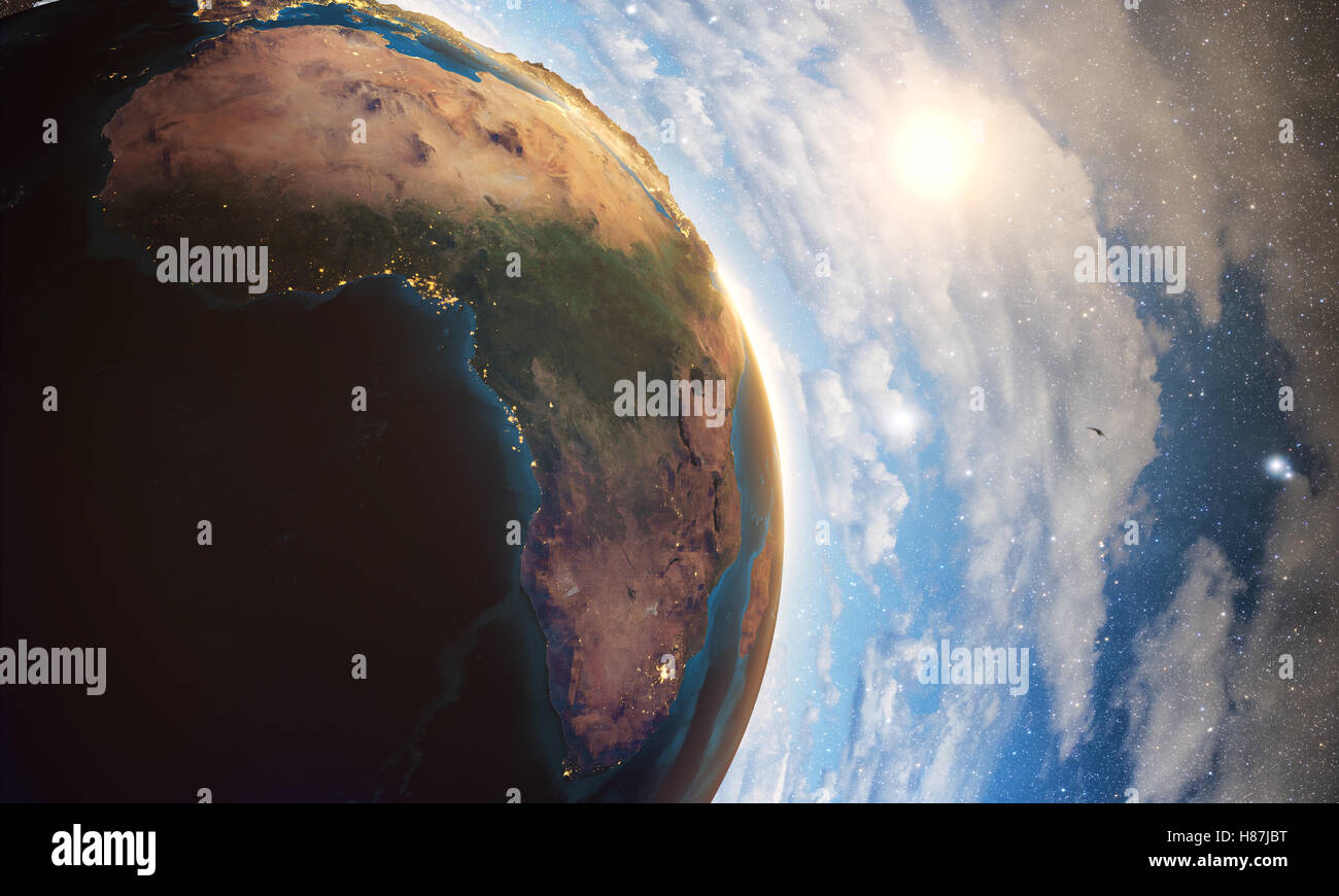 3D rendering of detailed colorful Earth, highly detailed planet earth ...