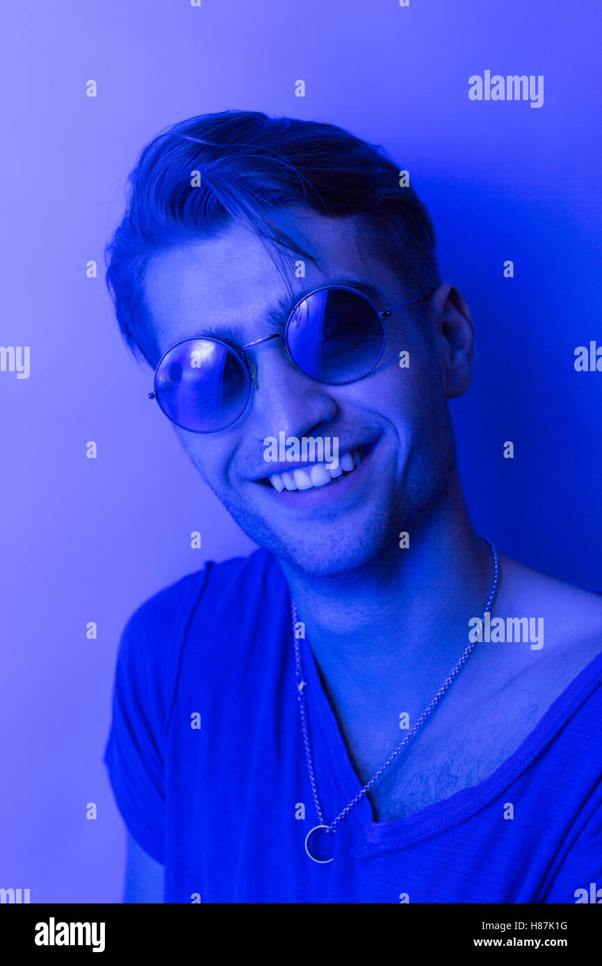portrait of dj in nightclub party Stock Photo - Alamy