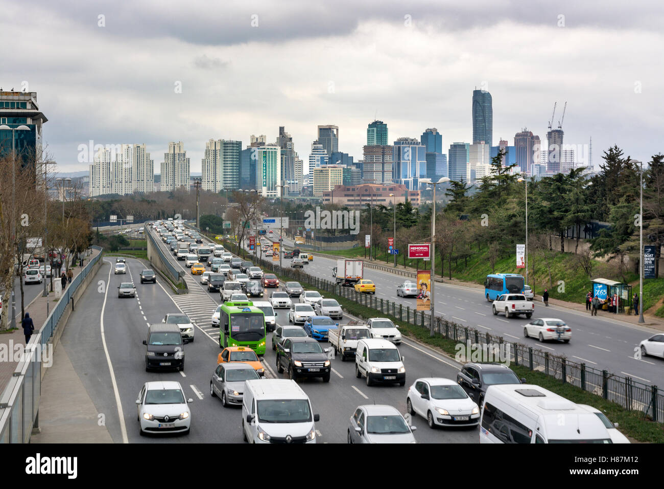 Maslak Business district of Istanbul,Turkey Stock Photo - Alamy