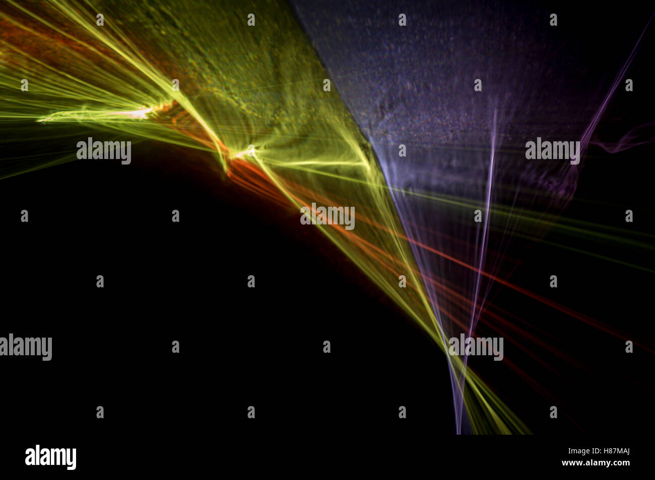 coloured light refraction that has been taken on a digital DSLR without ...