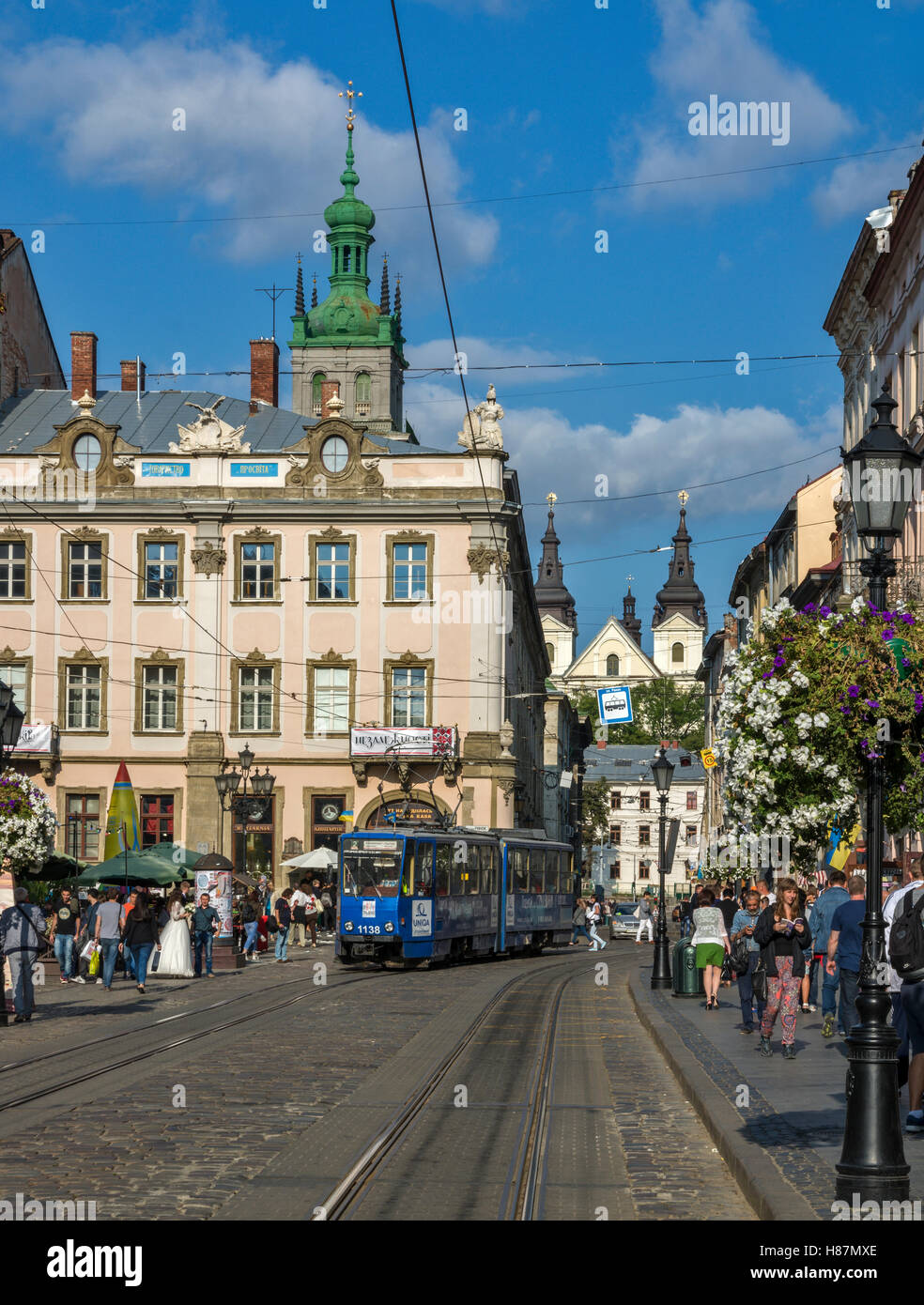 The Rynok Square in Lviv,Ukraine Stock Photo - Alamy
