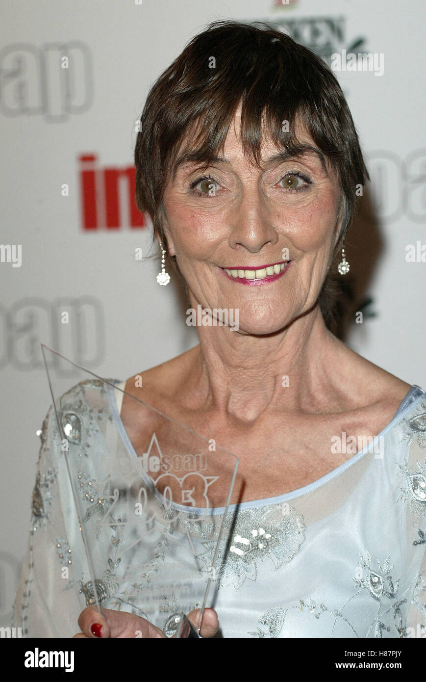 JUNE BROWN INSIDE SOAP AWARDS 2003 LA RASCASSE LONDON ENGLAND 29 ...
