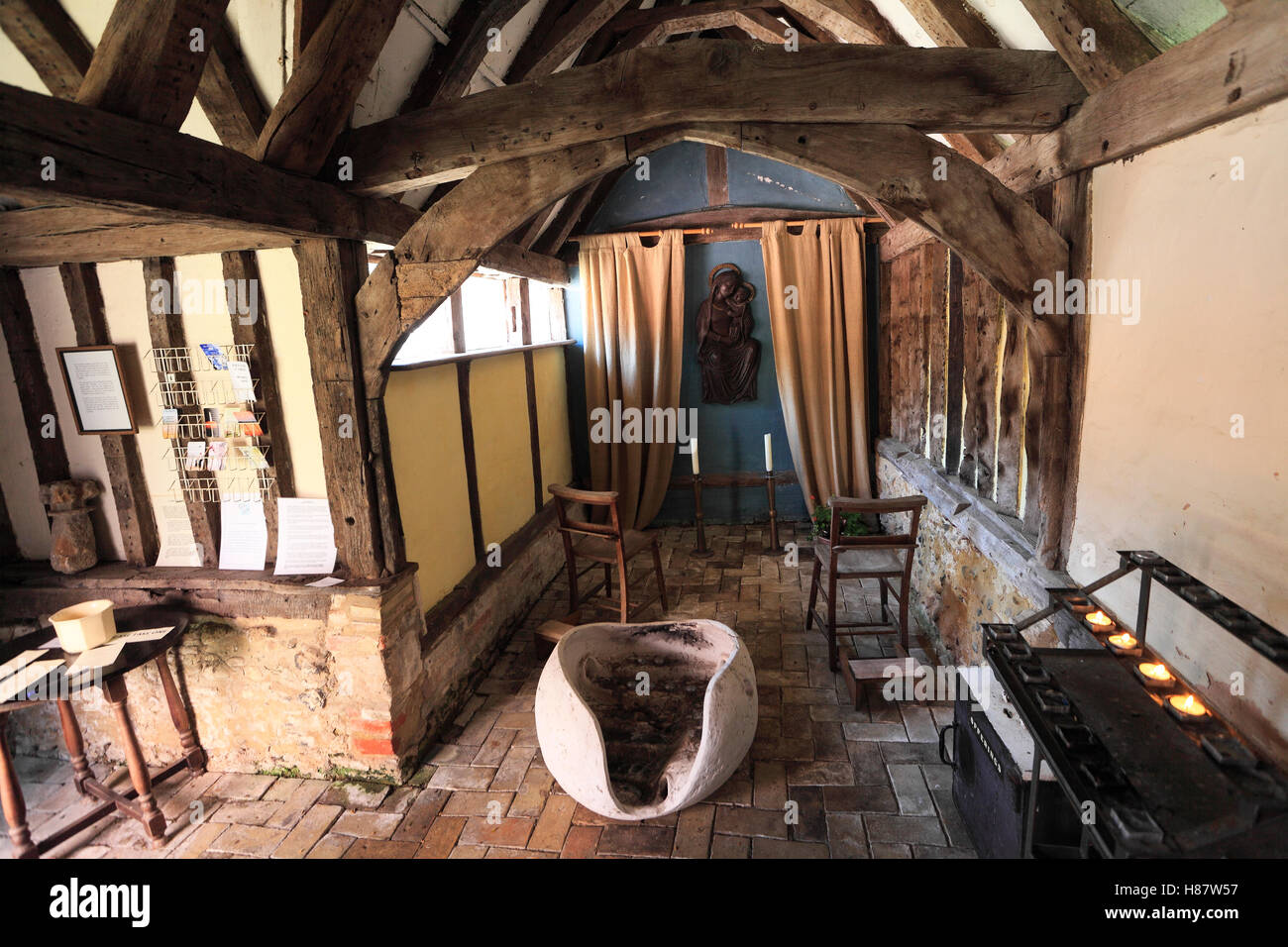 Interior of Clare Priory, Clare village, Suffolk county, England, UK ...