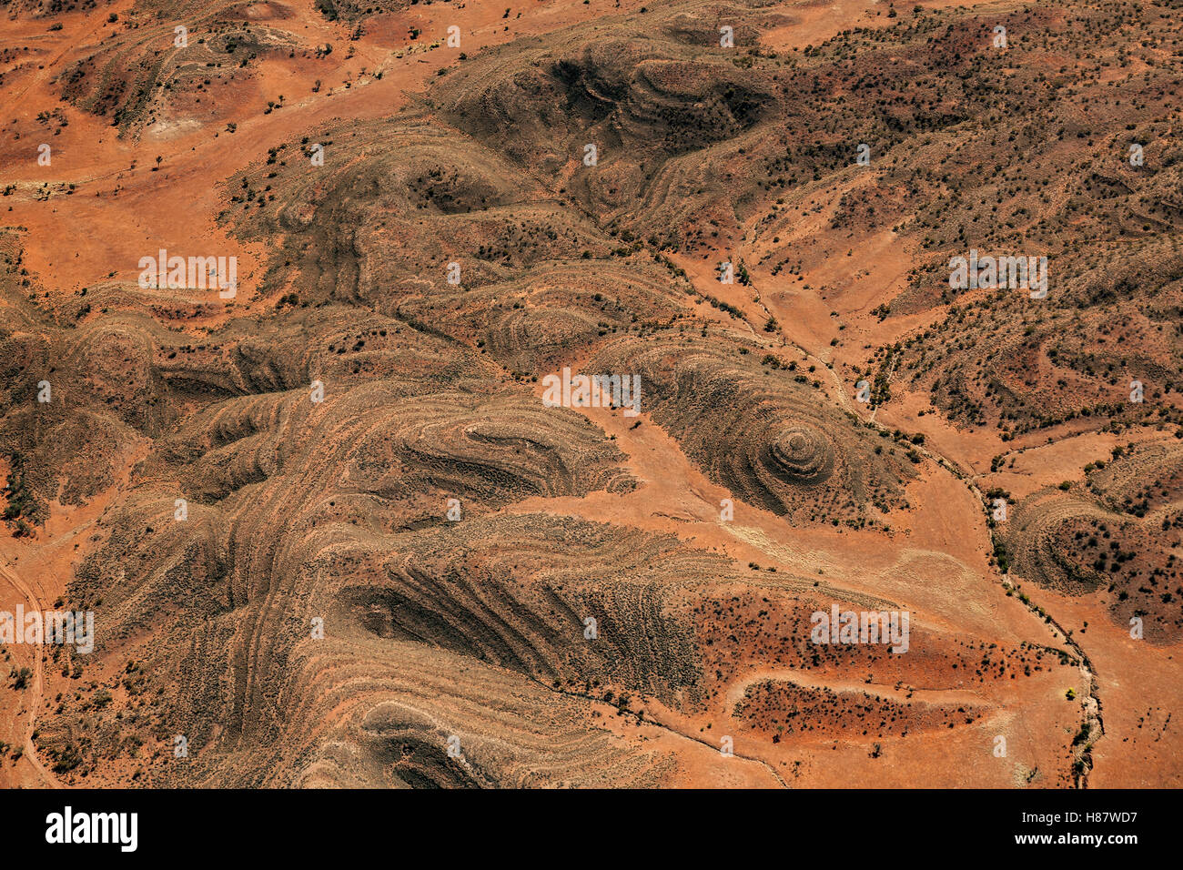 Folded ridges, Northern Territory, Australia Stock Photo - Alamy