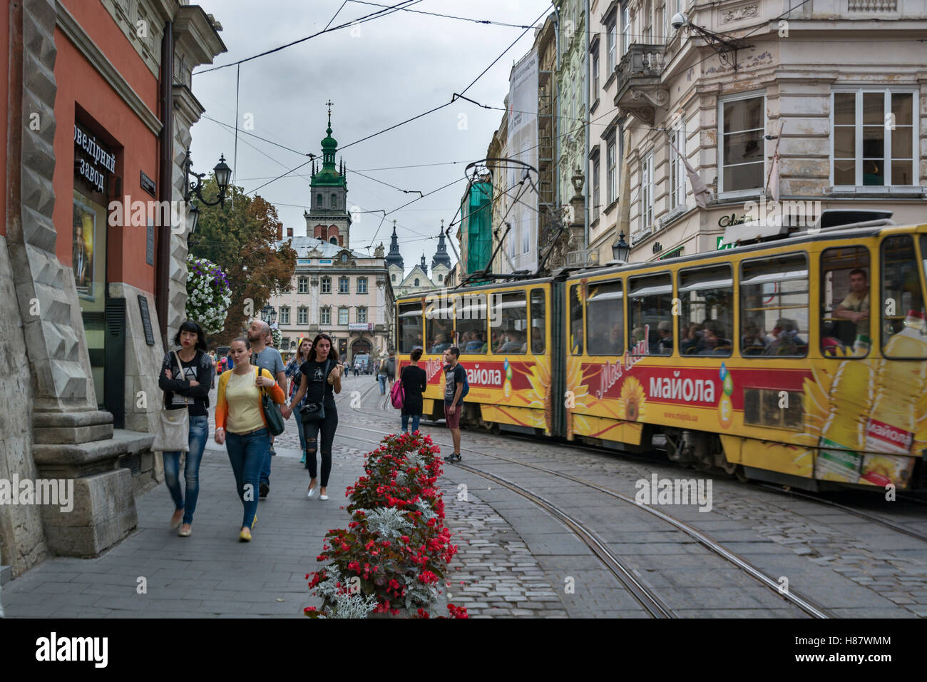 The Rynok Square in Lviv,Ukraine Stock Photo - Alamy