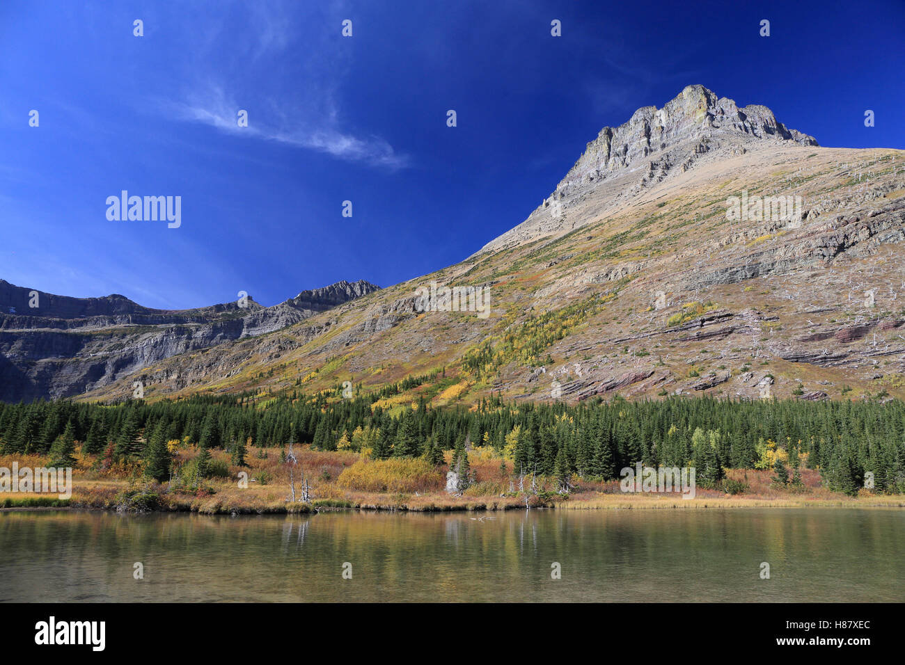Mount Wilbur, Glacier National Park, Montana Stock Photo - Alamy