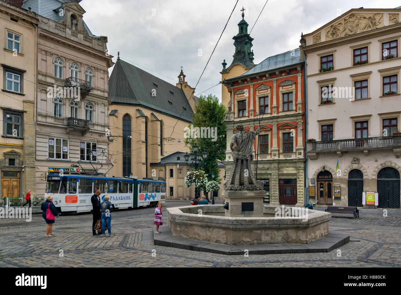 The Rynok Square in Lviv,Ukraine Stock Photo - Alamy