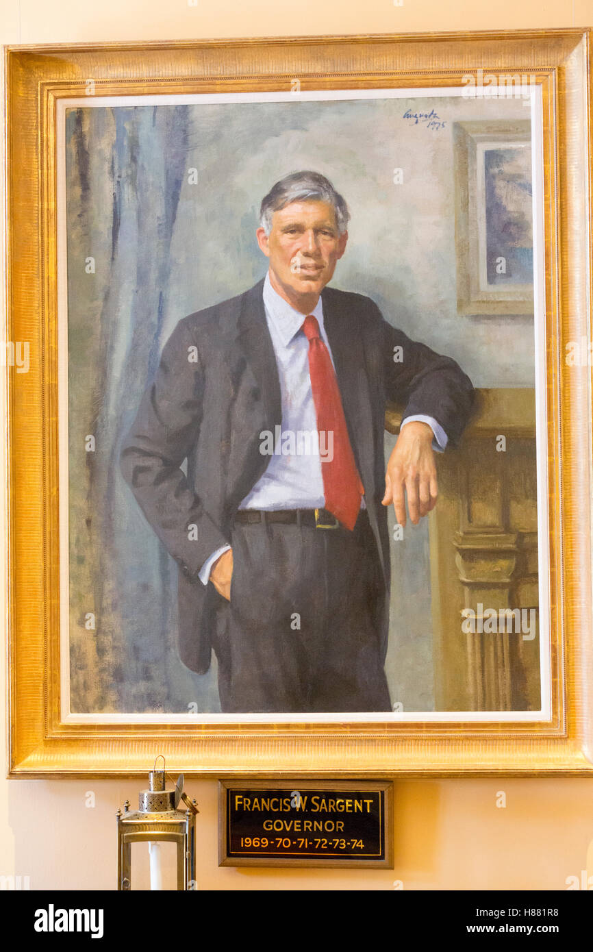 Portrait of Francis W. Sargent Governor of Massachusetts in the ...
