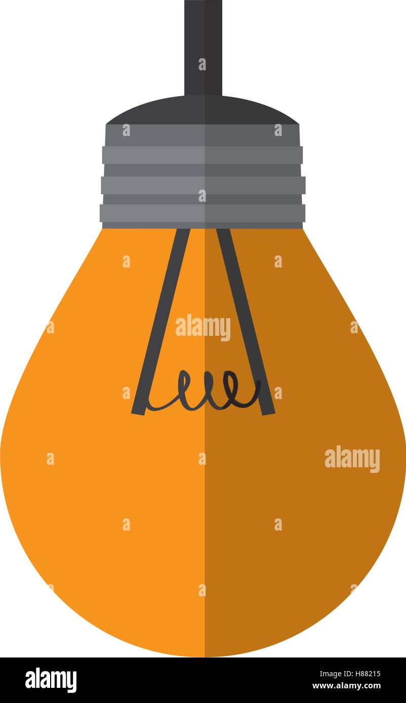 Isolated yellow light bulb design Stock Vector Image & Art - Alamy