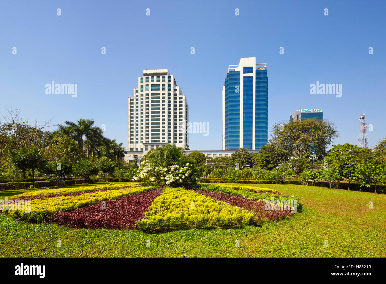 Maha Bandula Park, Yangon, Myanmar Stock Photo - Alamy