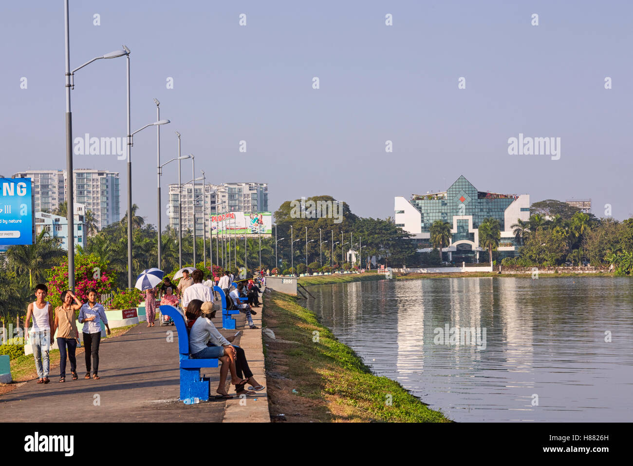 Inya Lake, Yangon, Myanmar Stock Photo - Alamy