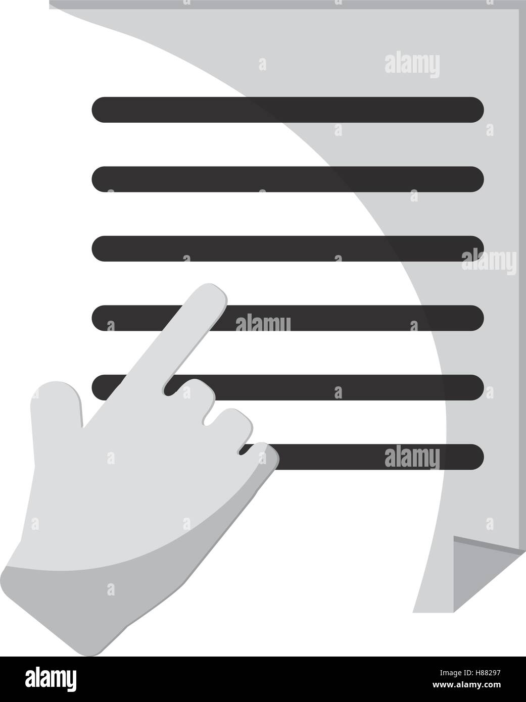 Isolated document paper and cursor design Stock Vector Image & Art - Alamy