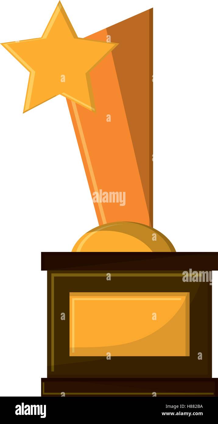 Isolated gold trophy with star design Stock Vector Image & Art - Alamy