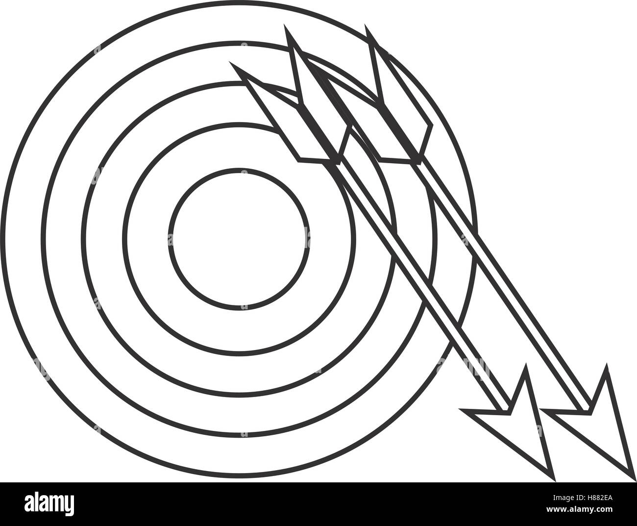 Isolated target and arrow design Stock Vector Image & Art - Alamy