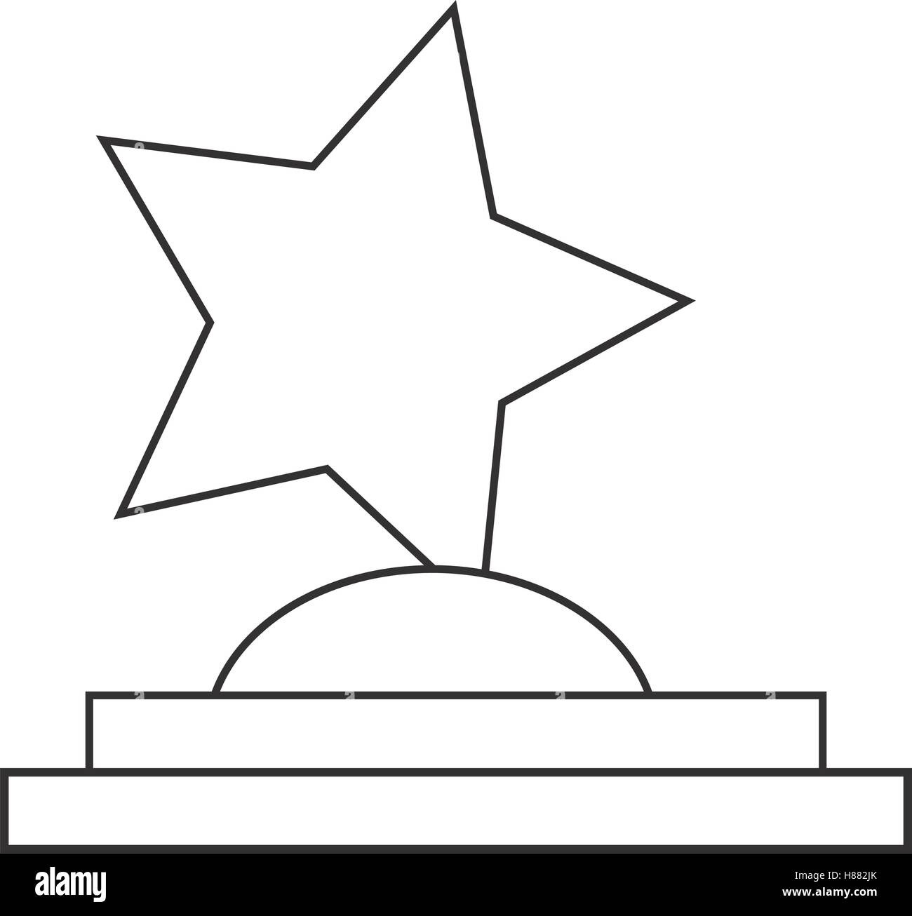 Isolated trophy star design Stock Vector Image & Art - Alamy