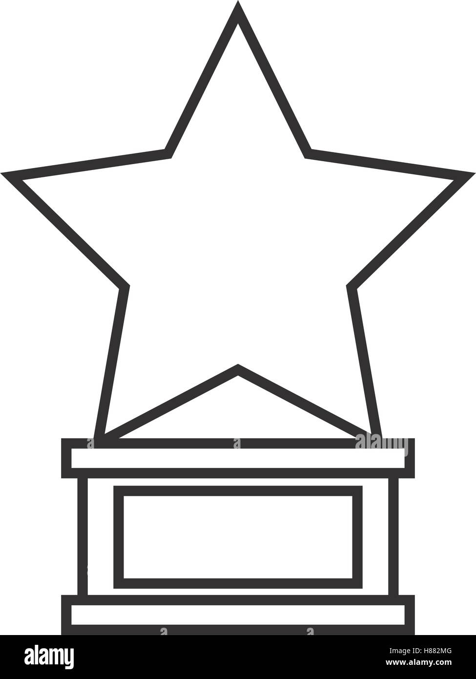 Isolated trophy star design Stock Vector Image & Art - Alamy