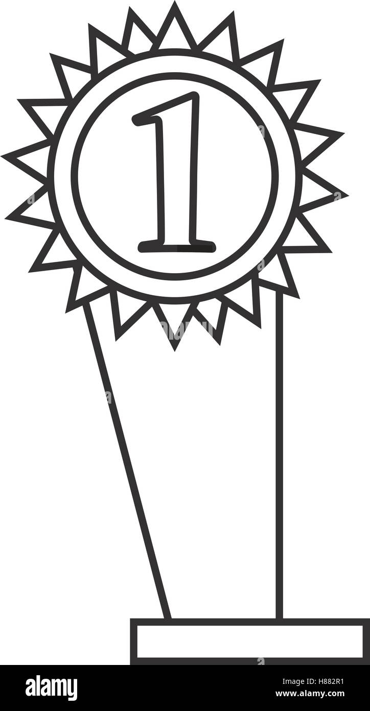 Isolated trophy for number one design Stock Vector Image & Art - Alamy