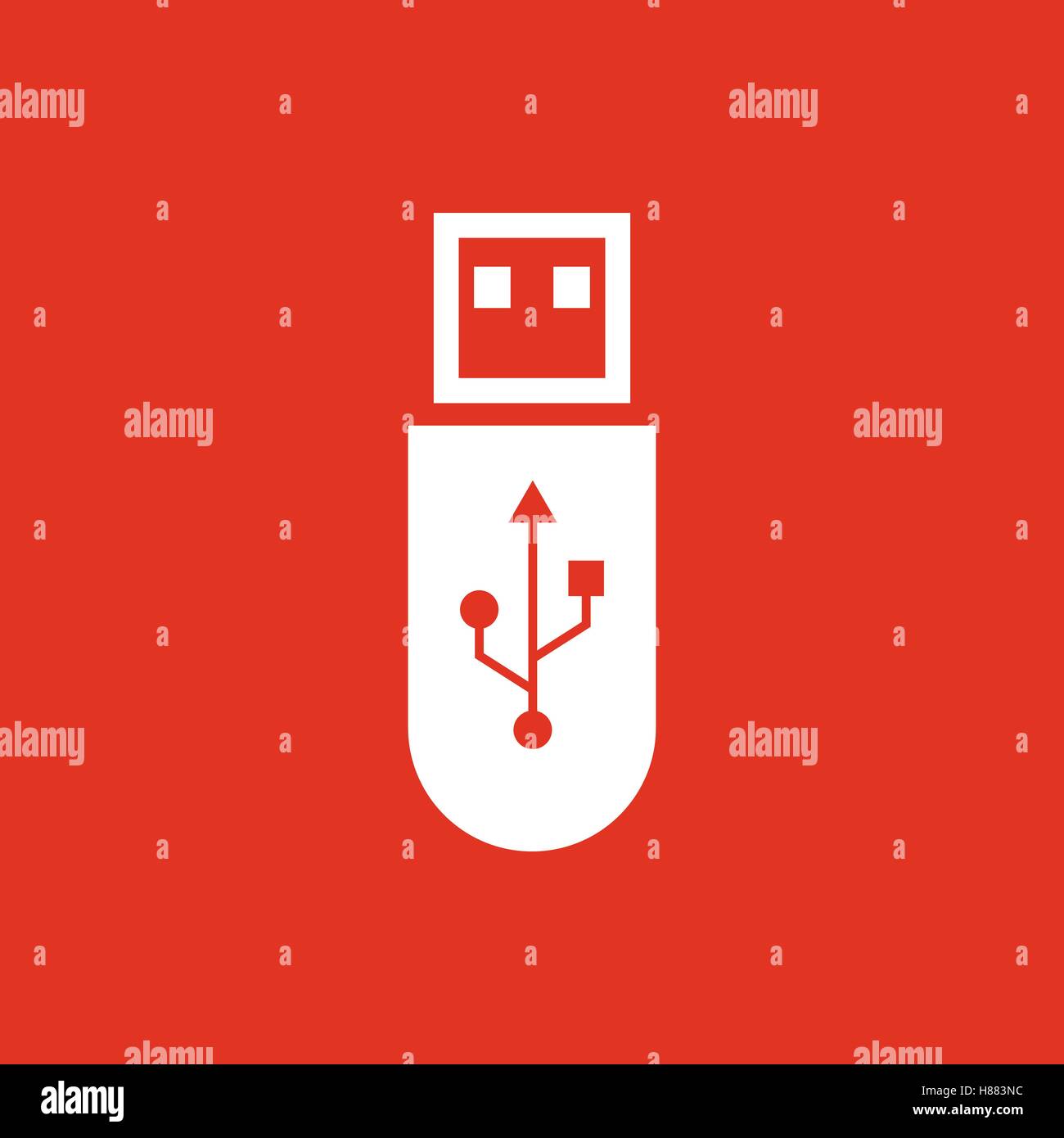 The usb icon. Transfer and connection, data, usb symbol. UI. Web. Logo ...